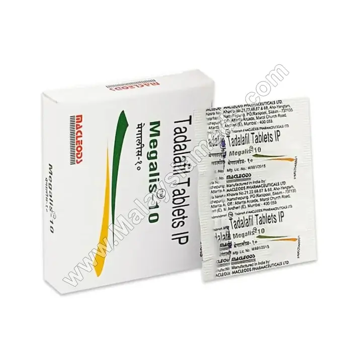 Megalis 10 mg Tablet Online | Buy At Malaysiameds